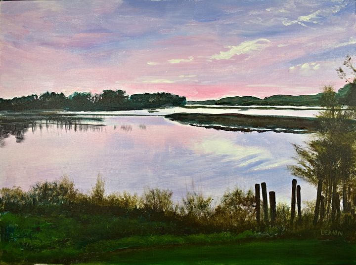 Peaceful Bayou Sunset - Shadow and Form - Paintings & Prints ...