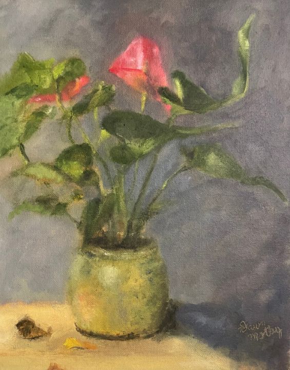 Anthurium - Dawn Motley Fine Art - Paintings & Prints, Flowers, Plants ...