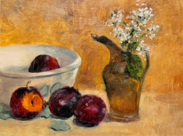 Plums - Dawn Motley Fine Art - Paintings & Prints, Still Life, Food ...