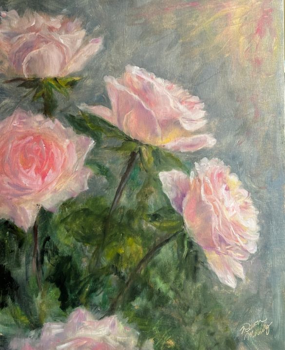 Of light and roses - Dawn Motley Fine Art - Paintings & Prints, Flowers ...