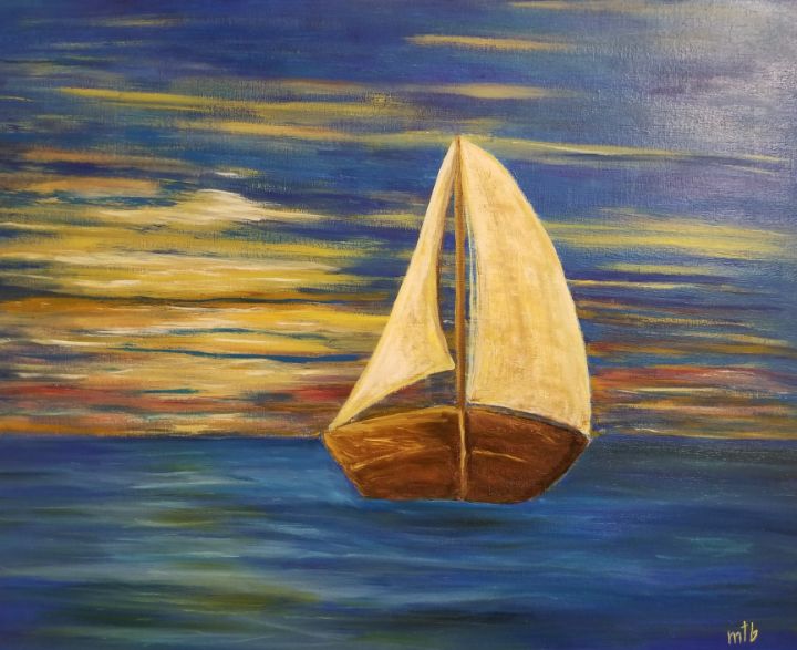 Sail Boat - mtbrettell - Paintings & Prints, Sports & Hobbies, Boating - ArtPal