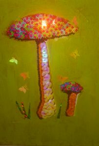 "Space Shrooms" - Art Via Shane - Crafts & Other Art, Beadwork - ArtPal