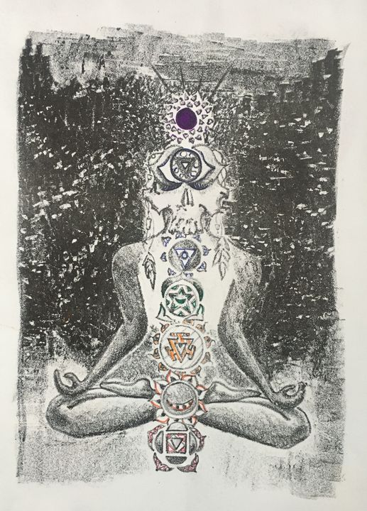 Universal Yogi - Britney Tomsula - Paintings & Prints, Ethnic, Cultural ...