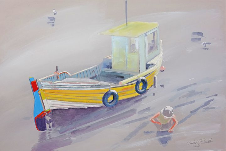 Mud Lark - charles stuart - Paintings & Prints, Landscapes & Nature ...