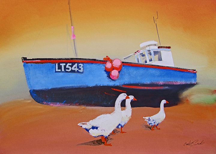 Low Tide Walberswick - charles stuart - Paintings & Prints, Vehicles ...