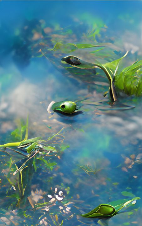 Frogs Girlfriend - Adbetron - Digital Art & AI, Fantasy & Mythology ...