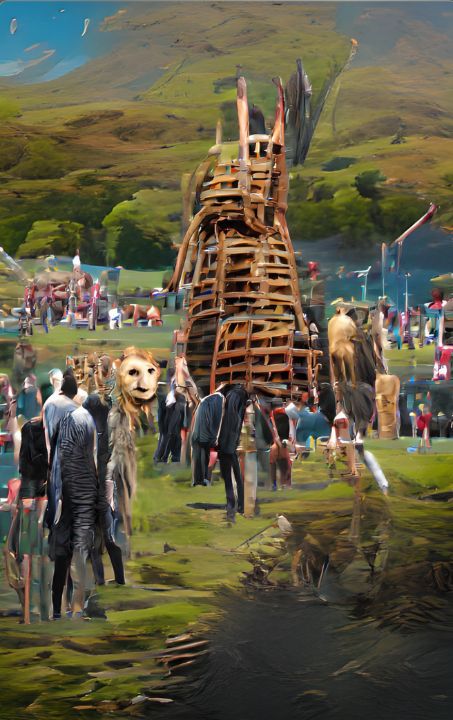 Wicker Man - Adbetron - Digital Art & AI, Fantasy & Mythology ...