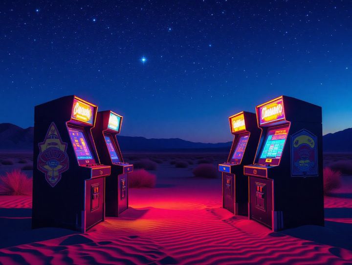 Neon Duel in the Desert - ImagiCrafters - Digital Art & AI, Sports ...