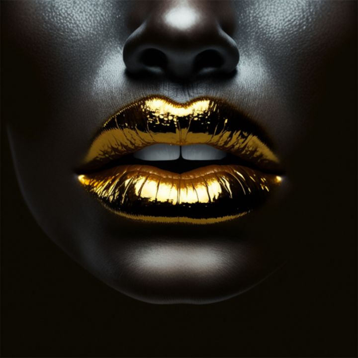 golden mouth nº2 - johnbentcreator - Digital Art & AI, People & Figures ...