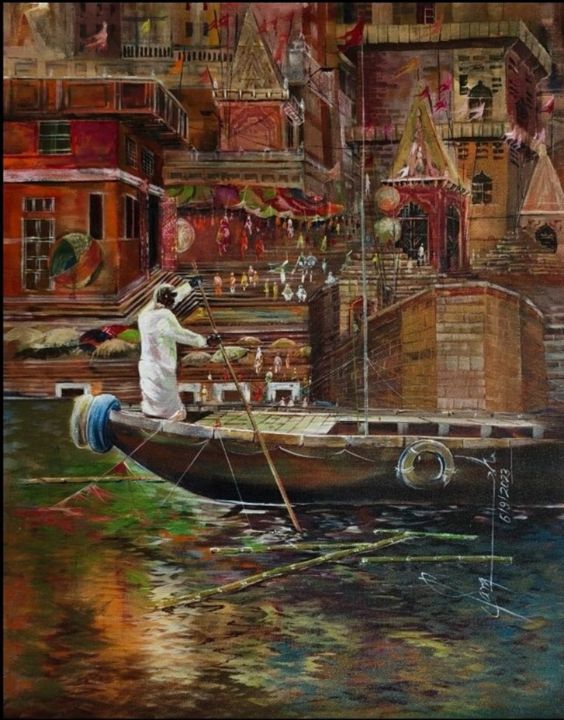 Santosh Kumar Sandilya - Paintings & Prints