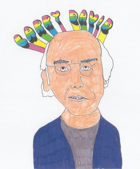 Larry David - Just Katie - Drawings & Illustration, Entertainment ...