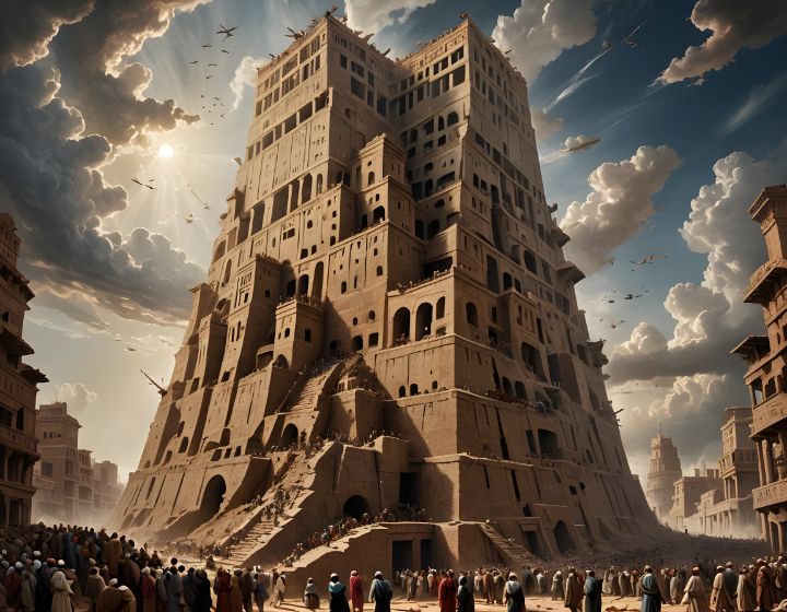 Tower of Babel - RYB Design Shop - Digital Art & AI, Religion ...