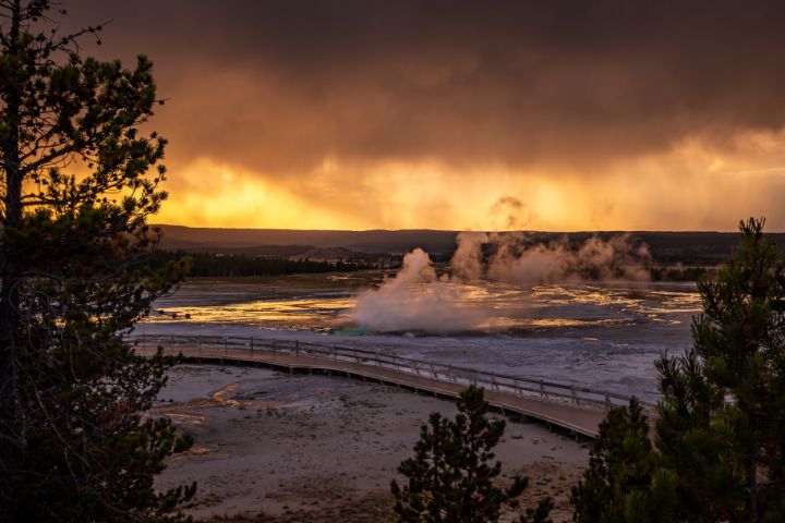 Sunset at Fountain Geyser - Alex Dahov Photography - Photography ...