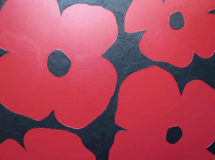 Red Poppies - Textured Art Gallery - Paintings & Prints, Abstract ...