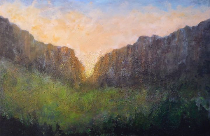 Sunrise Canyon - Frankel Artworks - Paintings & Prints, Landscapes ...