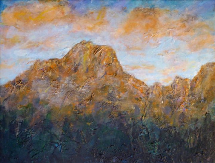 Glowing Mountains - Frankel Artworks - Paintings & Prints, Landscapes ...