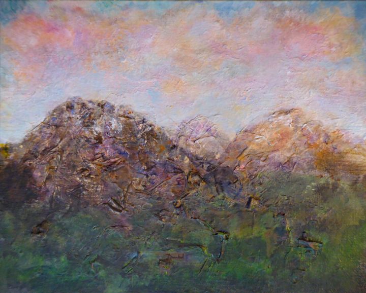 Triple Mountains - Frankel Artworks - Paintings & Prints, Landscapes ...