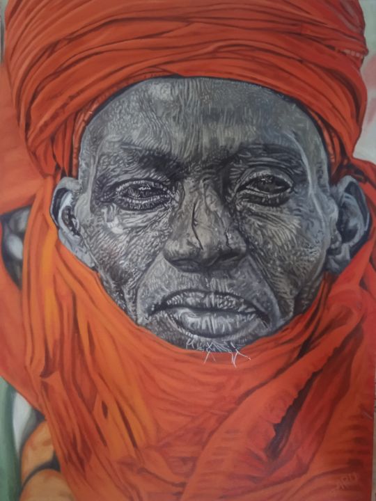 Tough times - Taru - Paintings & Prints, People & Figures, Portraits ...