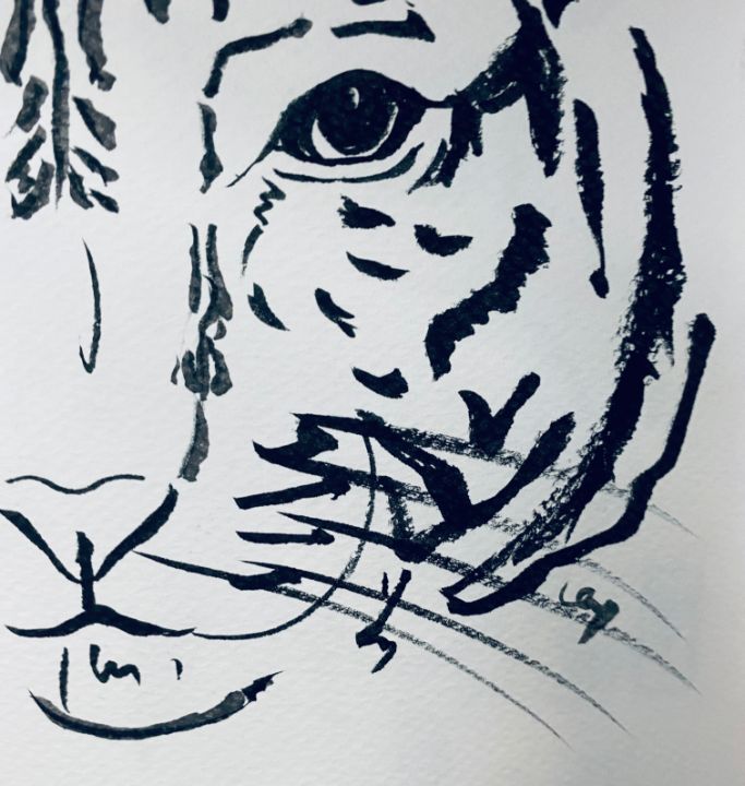 Tiger - mo mud by wy - Paintings & Prints, Animals, Birds, & Fish ...