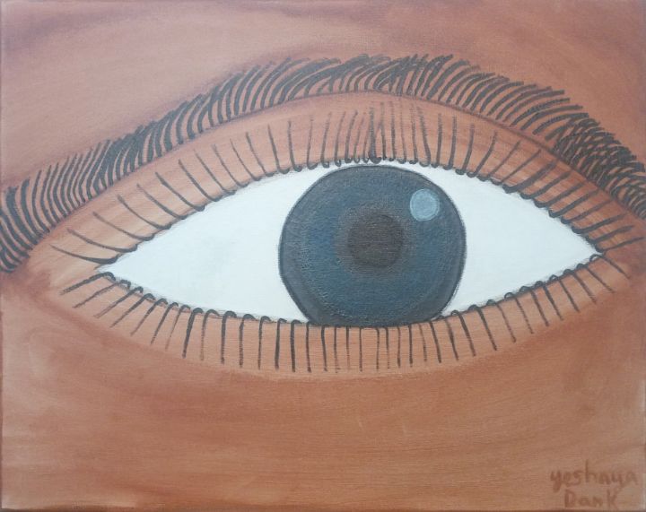 untitled eye No.1 (2018) - Yeshaya Dank - Paintings & Prints, People ...