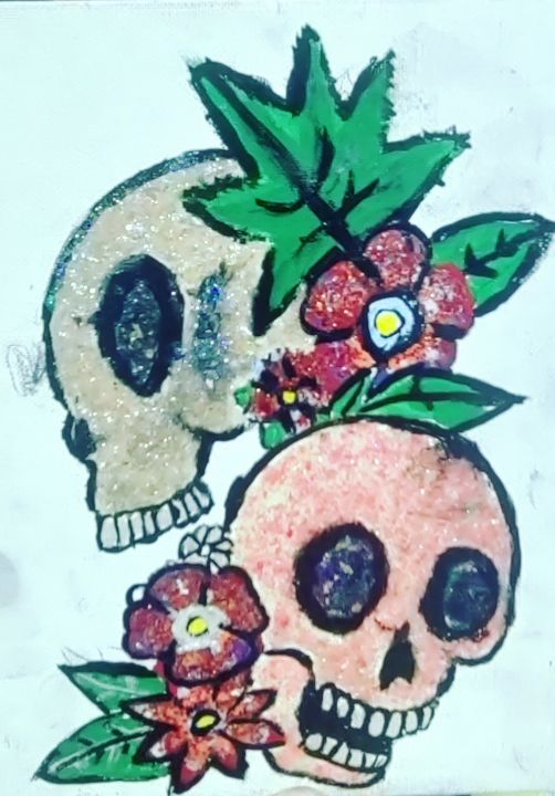 Skullx - Becky Cook - Paintings & Prints, Fantasy & Mythology, Fantasy ...