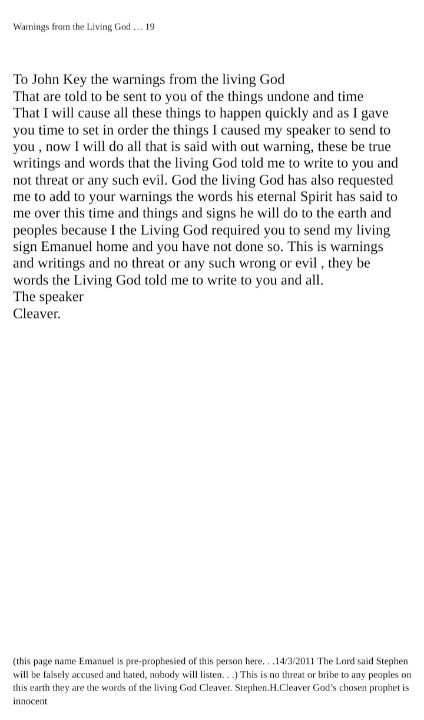 Warnings from the Living God. p19 - The speaker Cleaver - Paintings ...