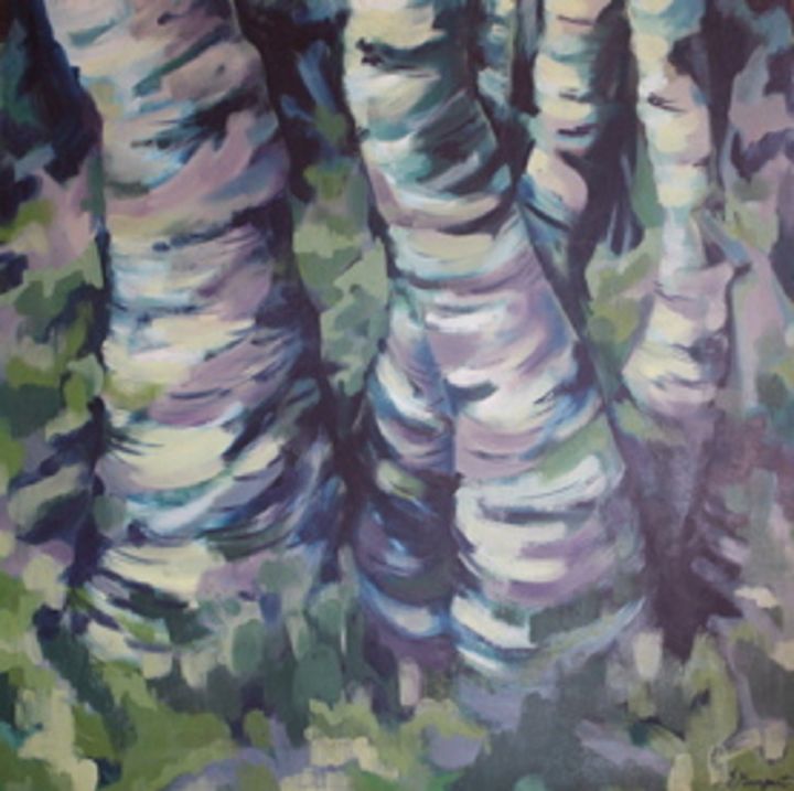 Birches - JJ and Son Gallery - Paintings & Prints, Flowers, Plants ...