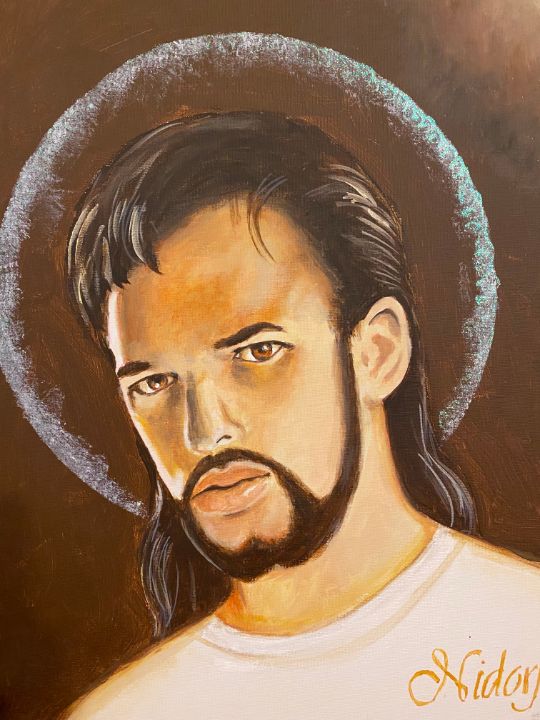 "Head Tilt Staring" Jesus - Pax Nidorf Gallery - Paintings & Prints ...