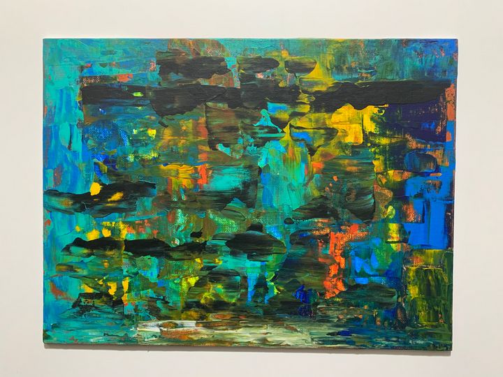 Front Crawl - Jim White - Paintings & Prints, Abstract, Color - ArtPal