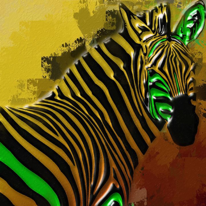 Zebra - Arthur Design and Co. - Digital Art & AI, Animals, Birds ...