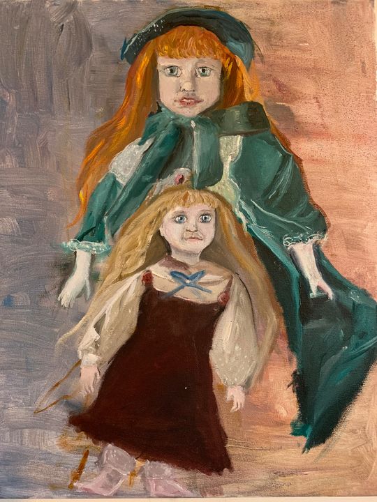 The dolls - Andrei Art - Paintings & Prints, Childrens Art, Toys - ArtPal