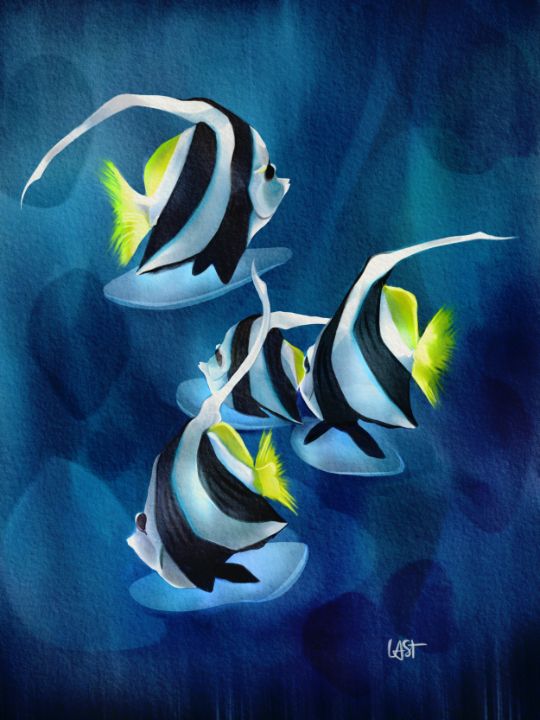 Stripes - LAST - Paintings & Prints, Animals, Birds, & Fish, Aquatic ...