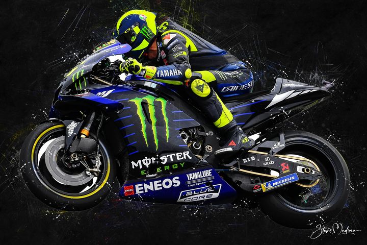 Valentino Rossi in Action #4 - Steve Medina - Digital Art & AI, People ...