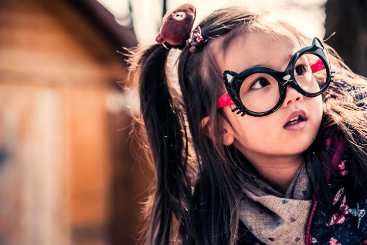 Cute girl with funny glasses - Willcobain - Photography, People ...