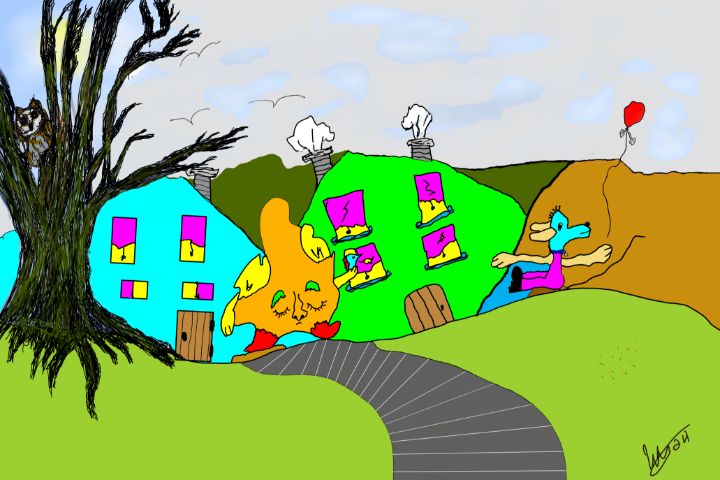 Fun time in the summertime - Maria Theoharis - Drawings & Illustration ...