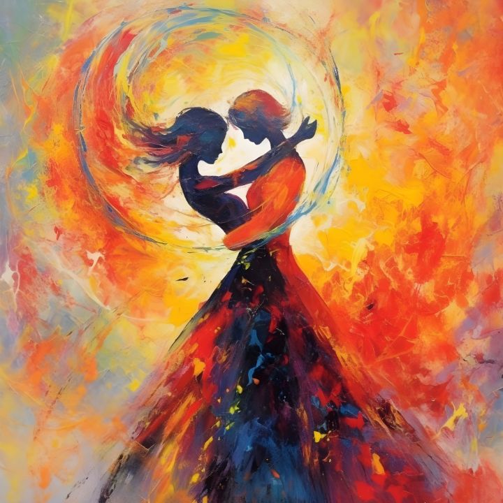 Abstract Paintings Of People Dancing
