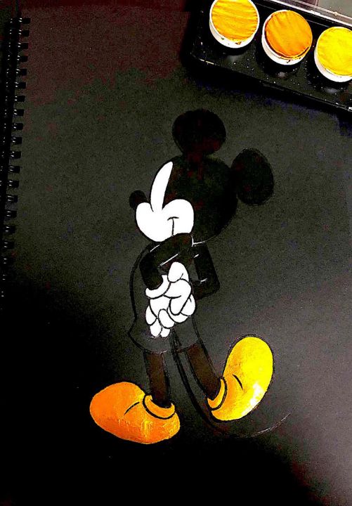 Mickey Mouse black and gold - Isaacsink - Drawings & Illustration ...