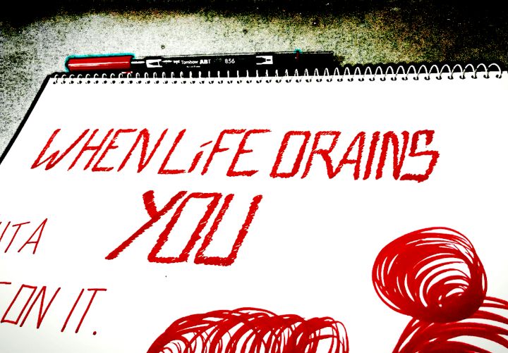 When life drains you... - Isaacsink - Drawings & Illustration, Abstract ...