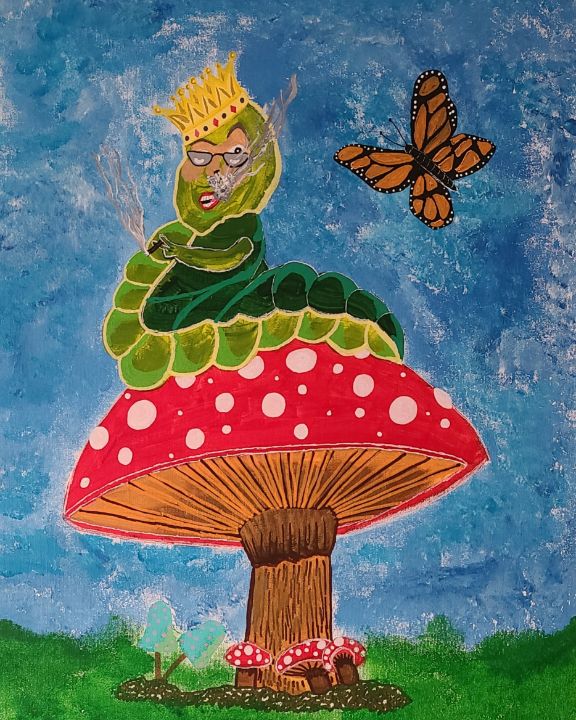 King Worm - Lesa Nivens - Paintings & Prints, Fantasy & Mythology ...