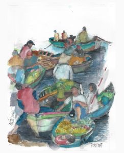 Train Station - Pasar Senen, Jakarta - Aviv-Sketch And Drawing ...