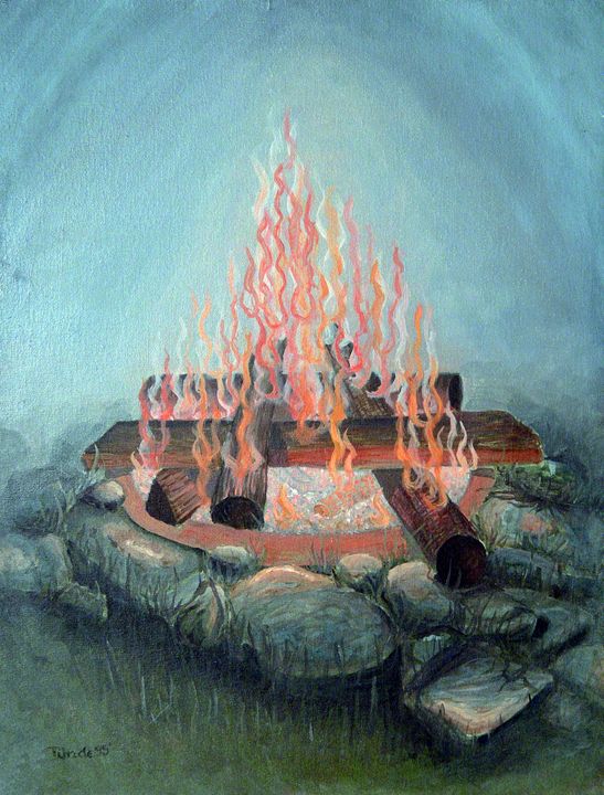 Fire study #3 - iGallery - Paintings & Prints, Landscapes & Nature ...