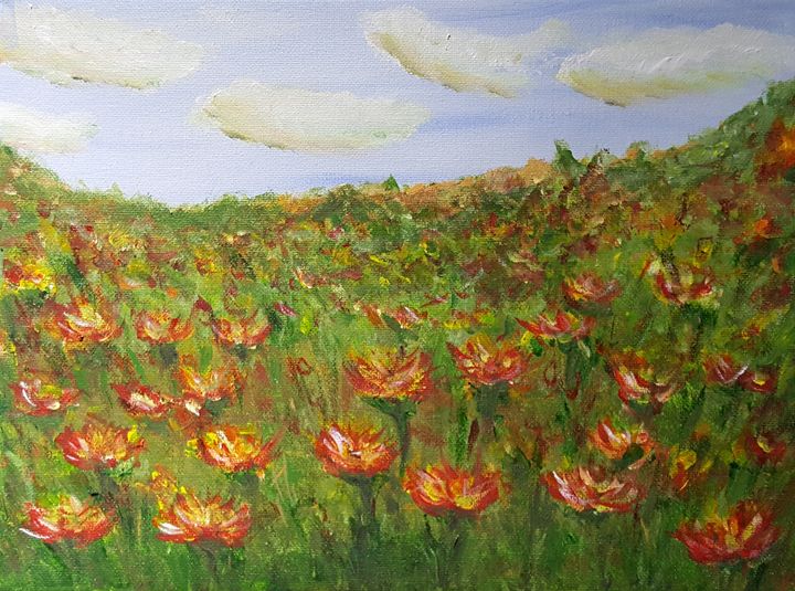 Wild Flowers - OlgaDVisualCreations - Paintings & Prints, Landscapes ...