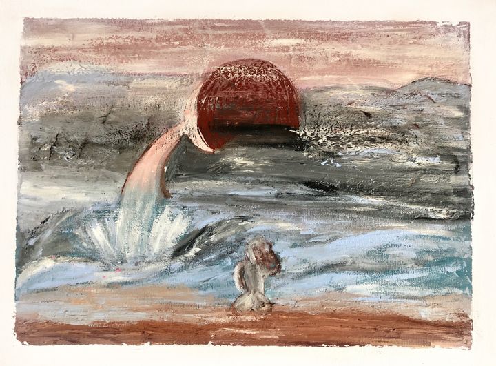 By the sea - Anastasia Merris - Paintings & Prints, Abstract, Color ...