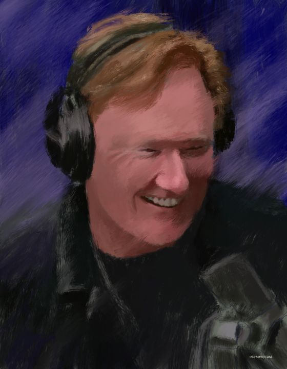 Conan O'Brien Portrait - The Art of Larry Whitler - Digital Art & AI ...