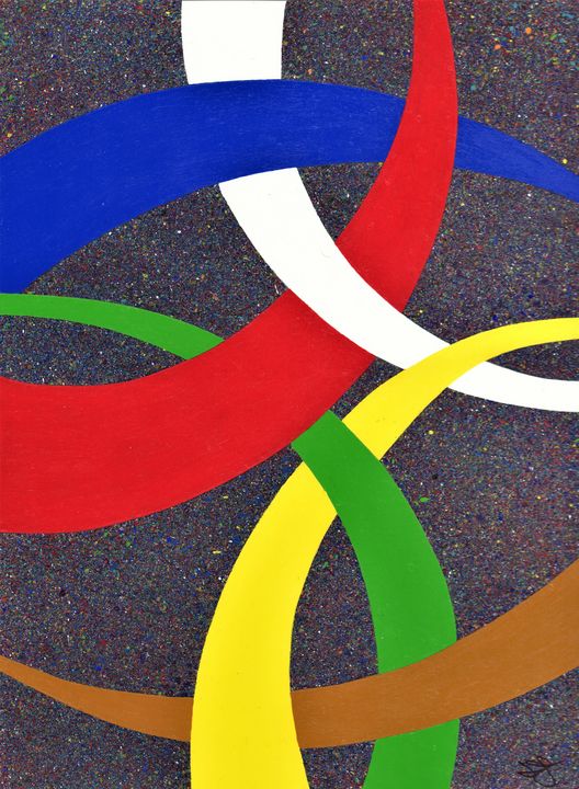 Around The Bend II - James Knights Art - Paintings & Prints, Abstract ...