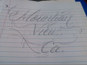 Cursive names by nina - Drawings & Illustration, Paintings & Prints