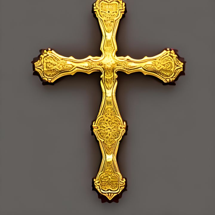 Golden intricate Cross 1 - One universe - Digital Art & AI, Religion ...