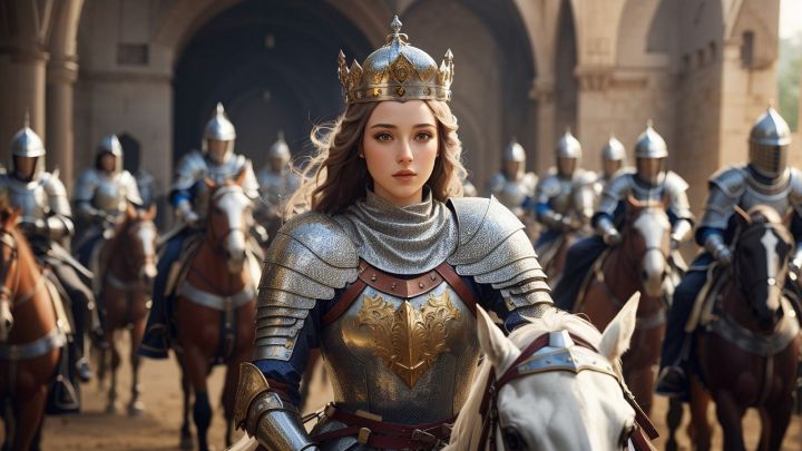 Medieval Knight Queen - FidoDesings - Digital Art & AI, Fantasy ...