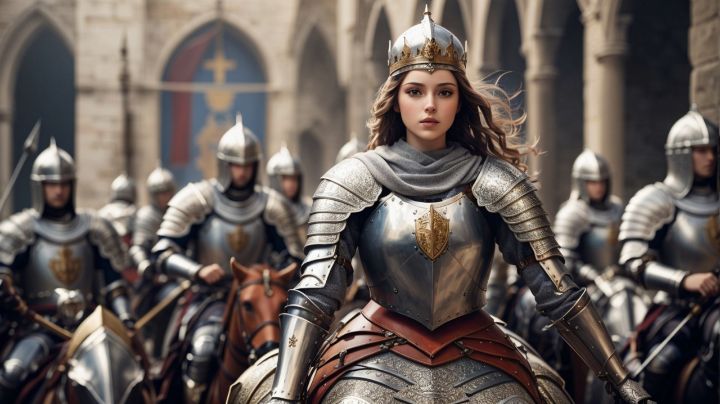 Medieval Knight Queen - FidoDesings - Digital Art & AI, Fantasy ...