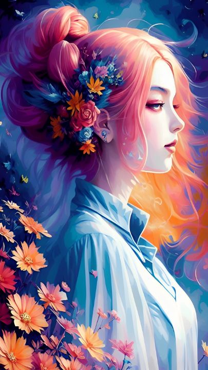 Contrasting Blooms - DBW Studios - Digital Art & AI, People & Figures ...